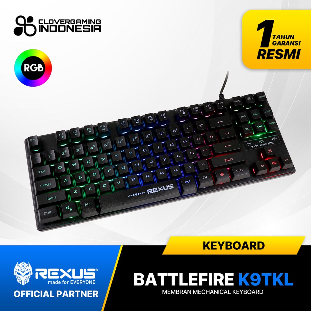 Jual Rexus Gaming Keyboard Battle Fire K9TKL - K9 TKL | Shopee Indonesia