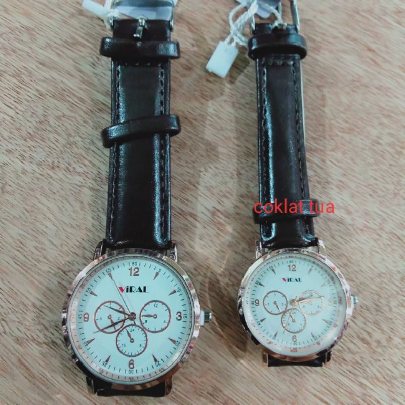 Jual AG Jam Tangan Couple Jam Tangan Fashion Kulit Viral | Shopee Indonesia