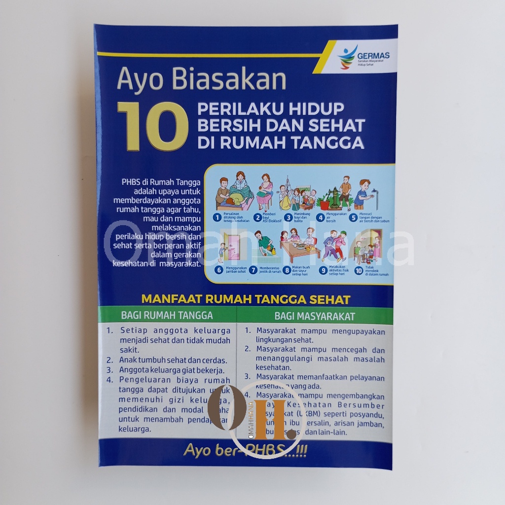 Jual Poster 10 Perilaku Hidup Bersih dan Sehat di Rumah Tangga - Ayo ...