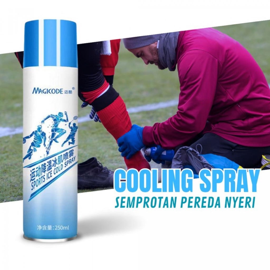 Jual MAGICODE Semprotan Pereda Nyeri Pain Killer Cooling Spray 250 ml | Shopee Indonesia