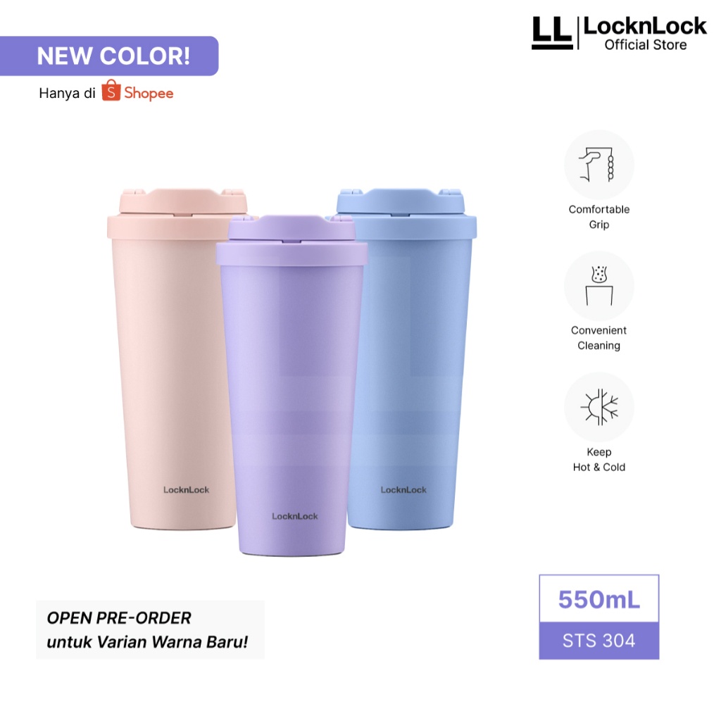 Jual LocknLock One Touch Clip Tumbler 550ML - LHC3249 | Shopee Indonesia