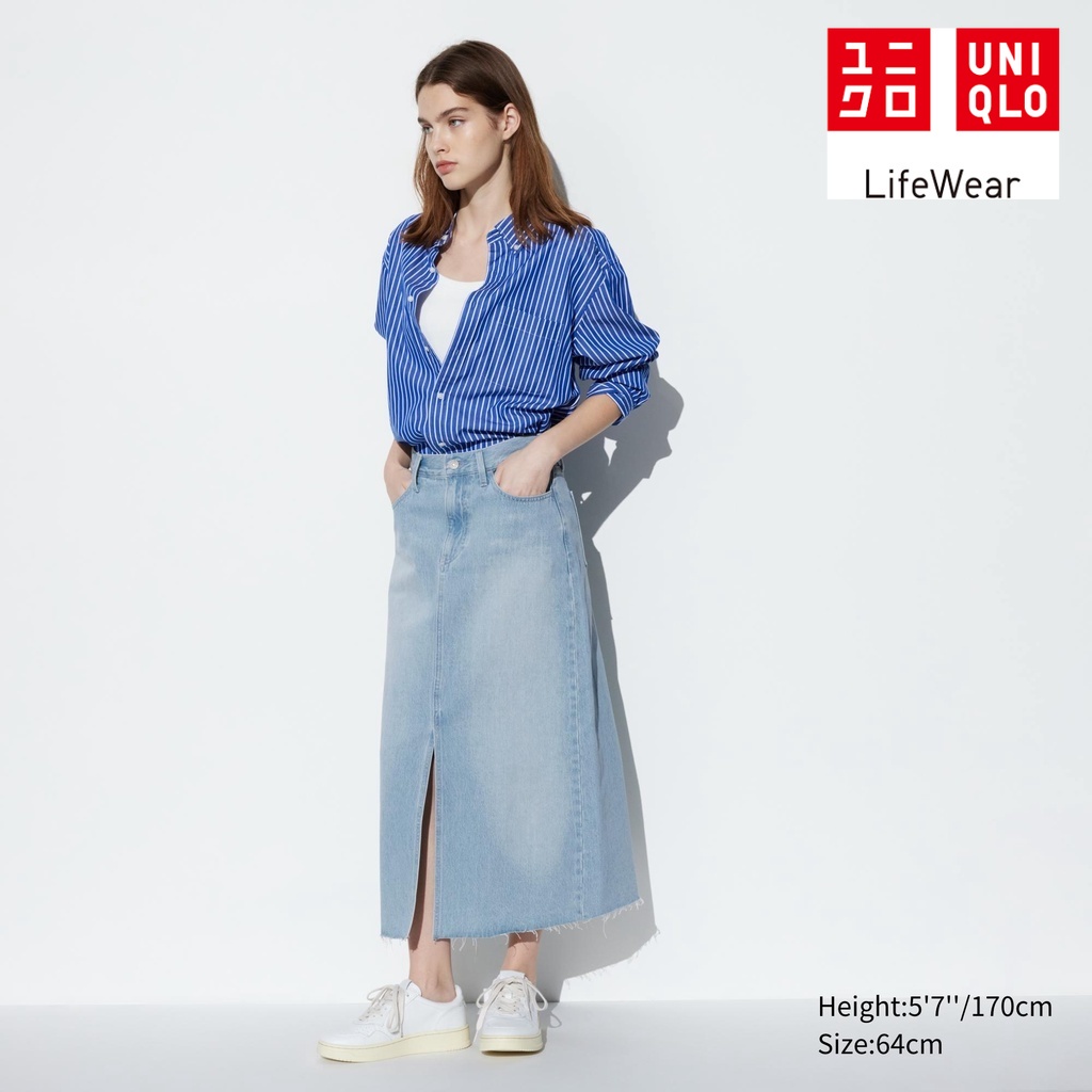 Jual Uniqlo Rok Panjang Denim | Shopee Indonesia
