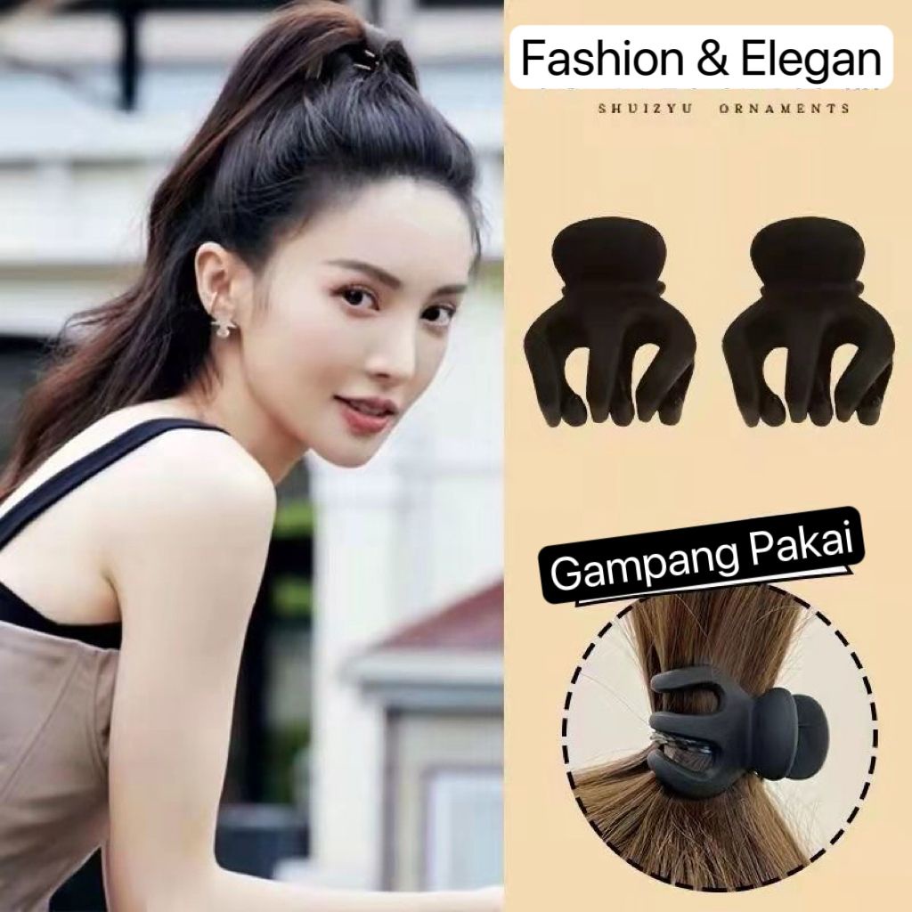 Jual Jepit Rambut Jedai Doff Gurita Wanita Elegan High Quality 5CM ...