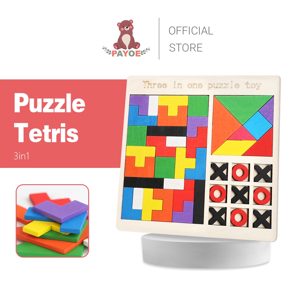 Jual PAYOE 3 In 1 Mainan Puzzle Tetris Russian Mainan Tetris Puzzle ...