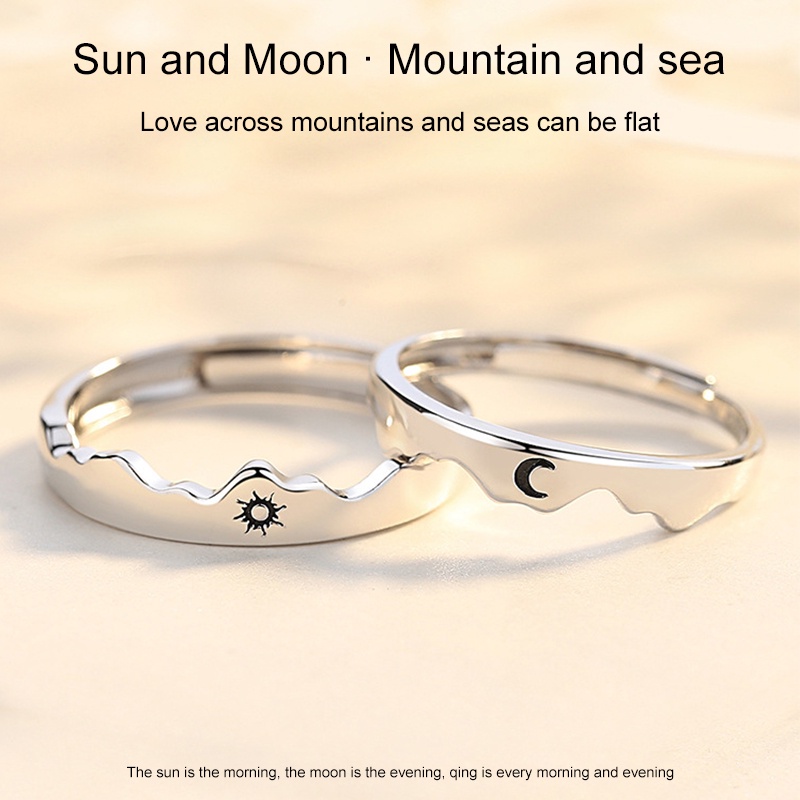 Jual LEERE - Cincin Matahari dan Bulan,Cincin Pasangan,Ukuran yang ...