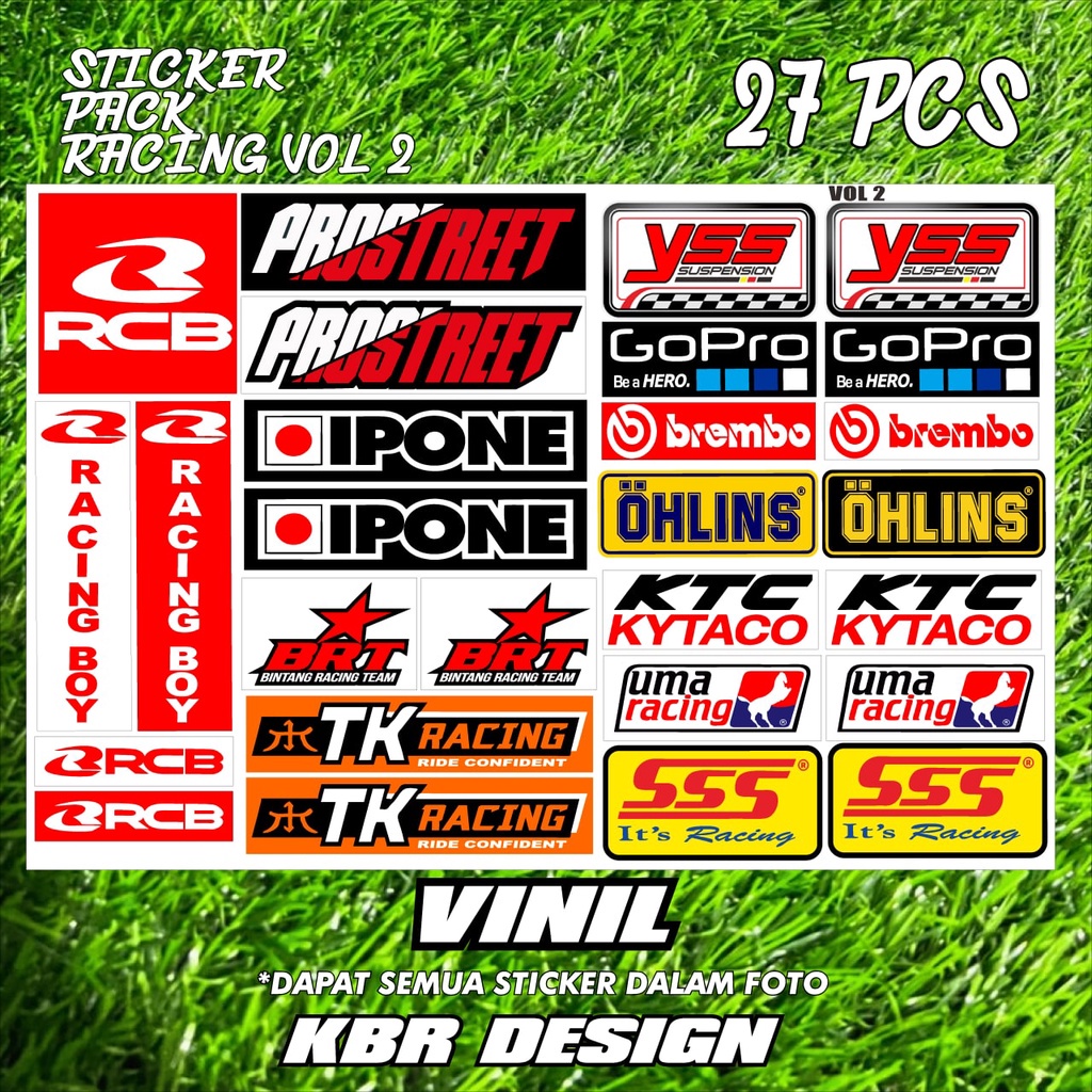 Jual STIKER PACK RACING / STIKER PACK / STIKER MOTOR / STICKER CUTTING ...
