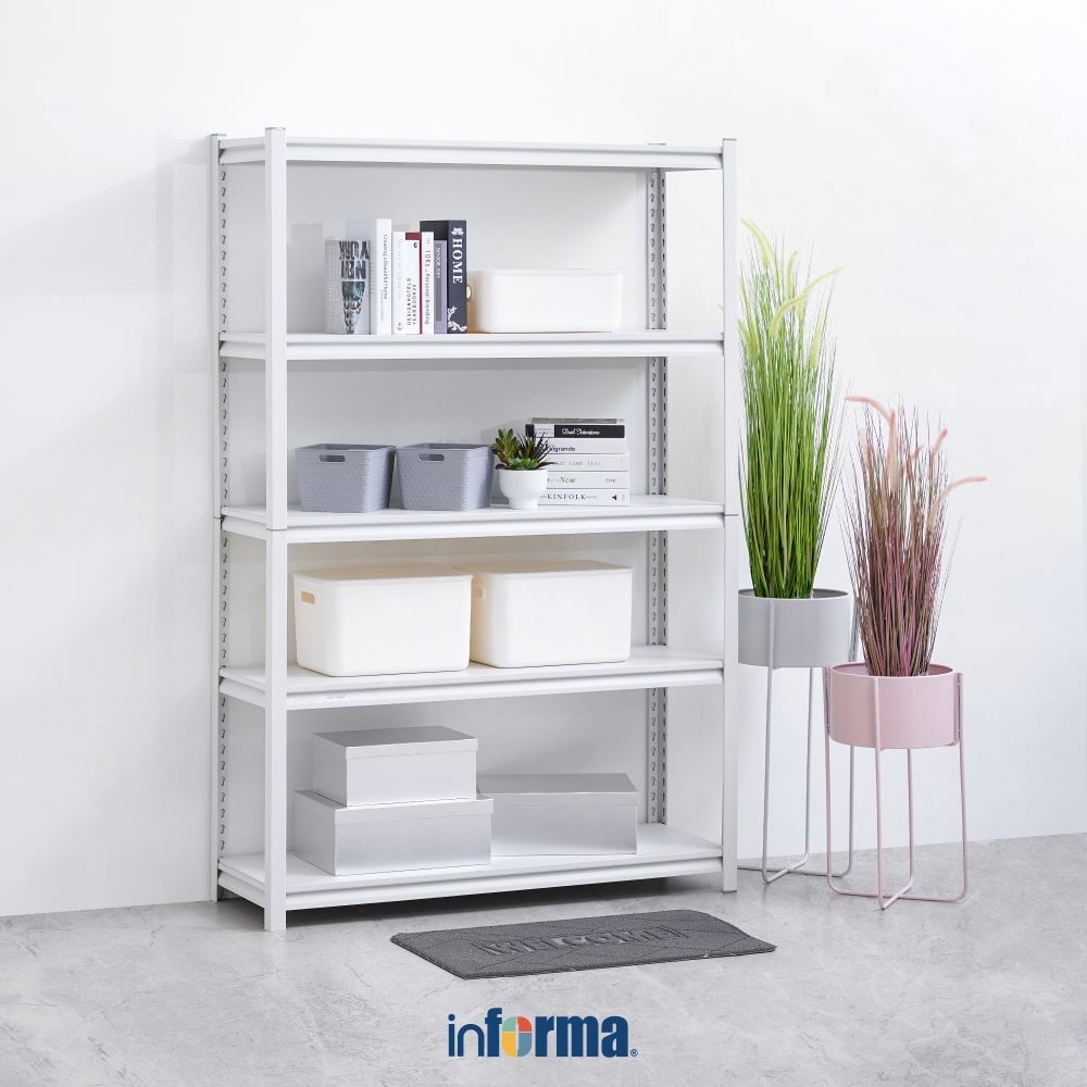 Jual Informa 120X40X183 cm Rak Besi 5 Tingkat - Putih Storage Rack ...
