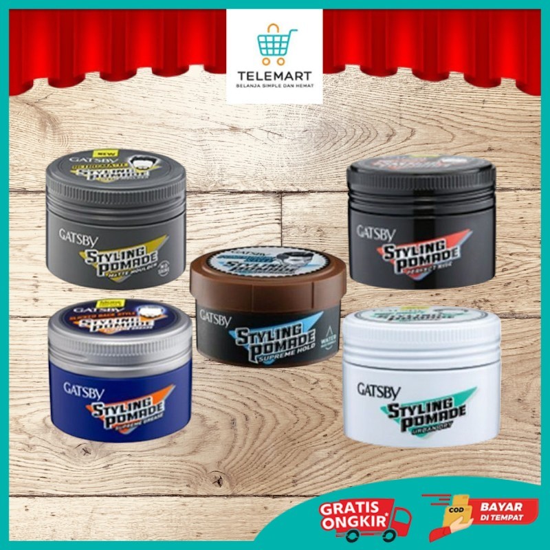Jual GATSBY STYLING POMADE 75G TELEMART | Shopee Indonesia