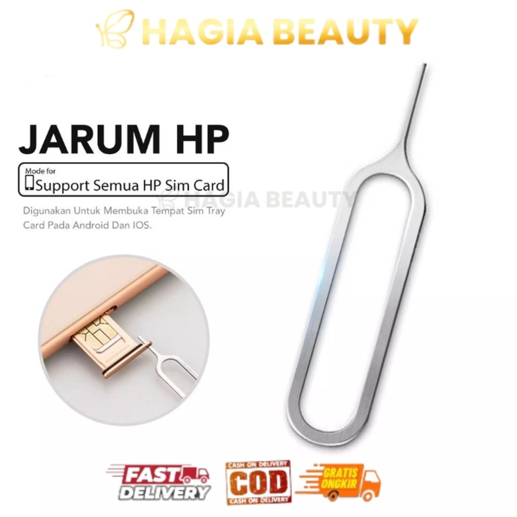 Jual BISA COD - Jarum Pin Tusuk Kartu SIM Card Ejector Card HP Pembuka ...