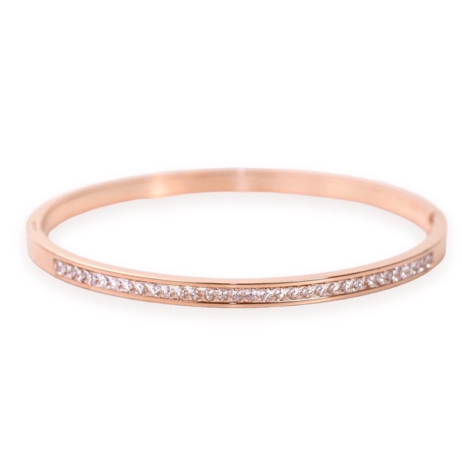 Jual Panlandwoo - Gelang Bangle Titanium Wanita Timeless Diamond | Shopee Indonesia