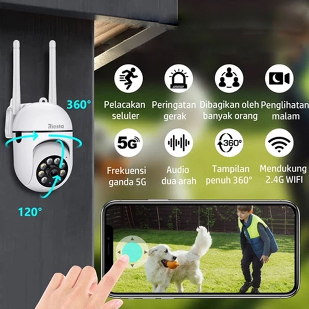 Jual CCTV IP camera Kamera 360° Wide / Tracking Night Vision Bohlam ...