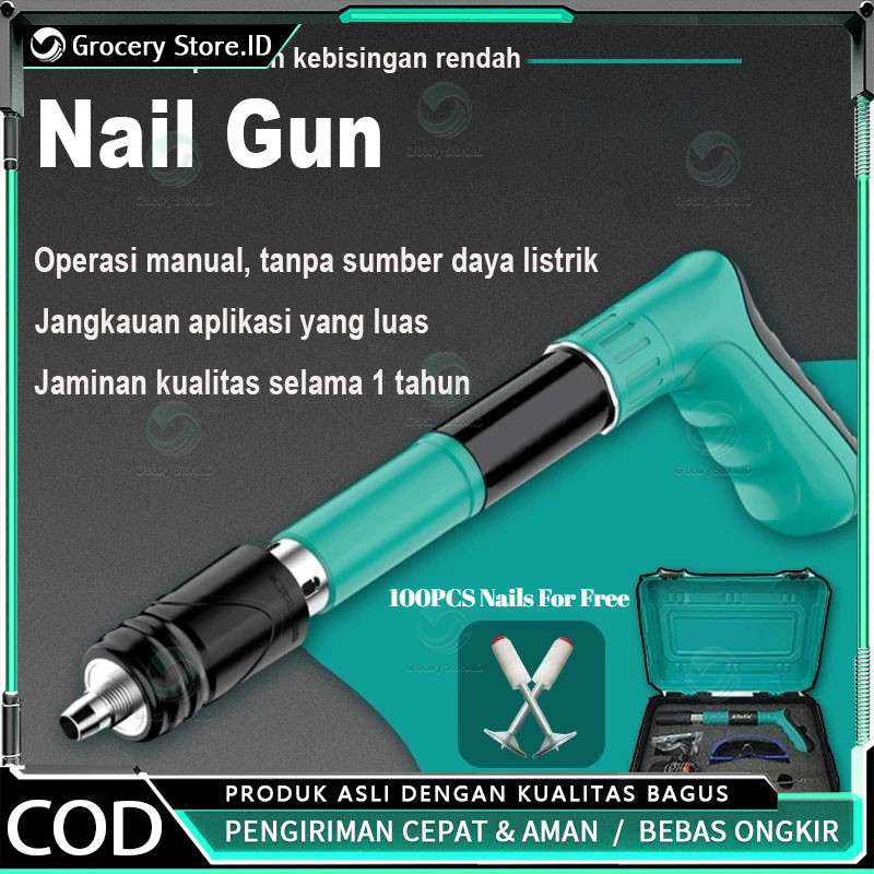 Jual Mini Stampset T500 Paku Beton Besi Ramset Mesin Stamp Alat Tembak ...