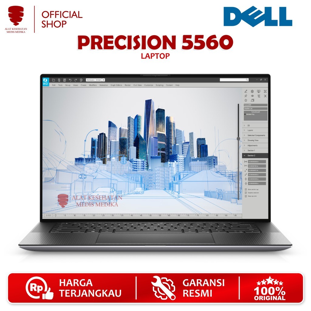 Jual Dell Precision 5560 Workstation Laptop Notebook Mobile NVDIA RTX ...