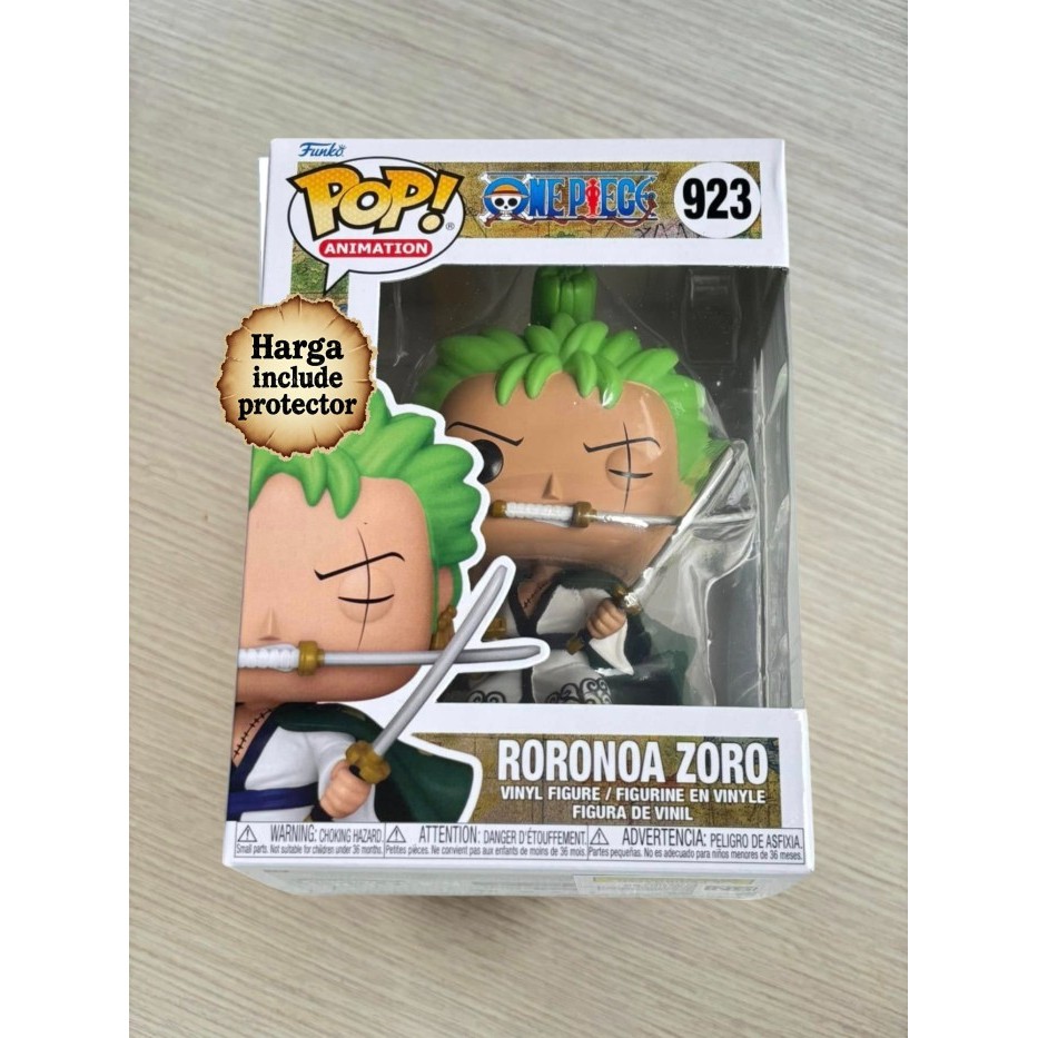 Jual Roronoa Zoro One Piece Funko Pop 923 Include Protektor | Shopee ...