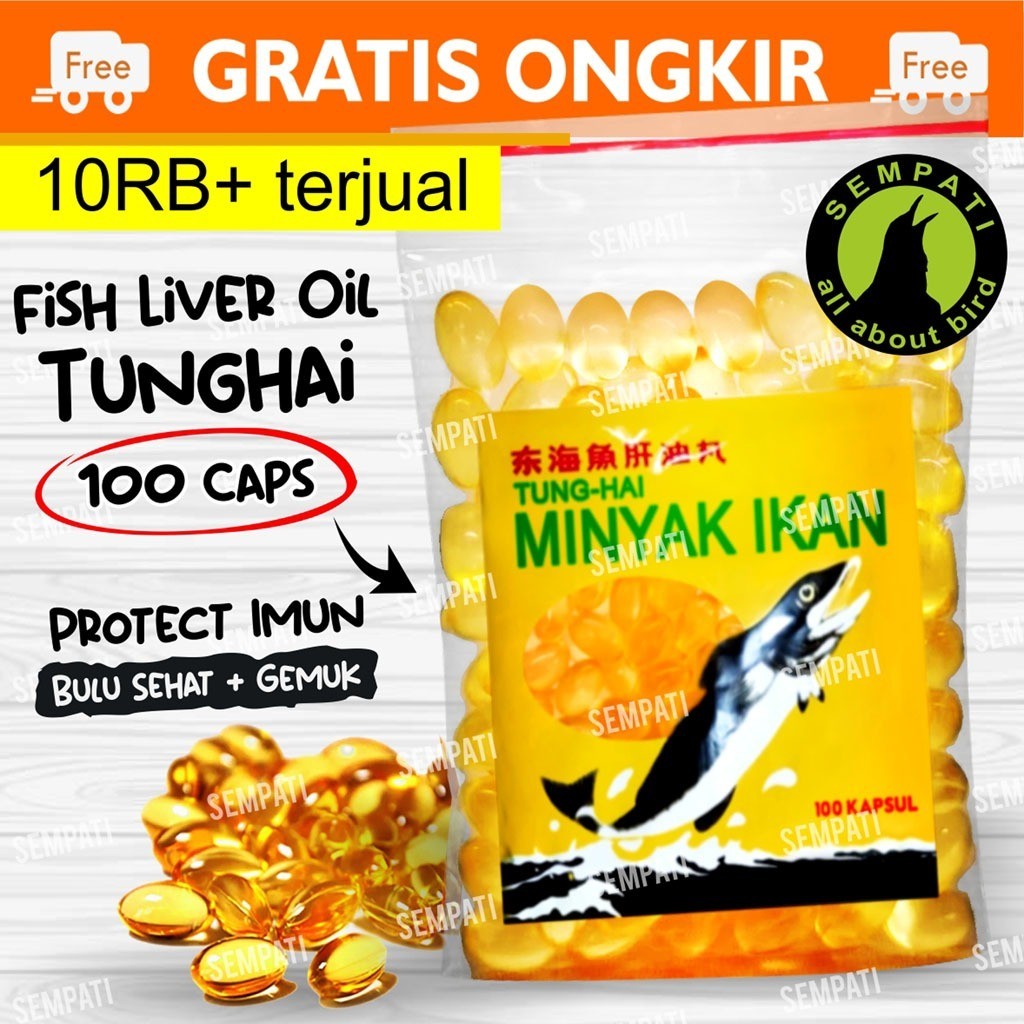 Jual SEMPATI Minyak Ikan 100 Butir Tung Fish Tunghai Tung Hai Liver ...