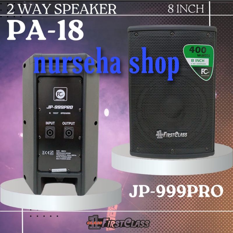Jual Speaker pasif professional 8 inch 400 Watt original JP 999PRO ...