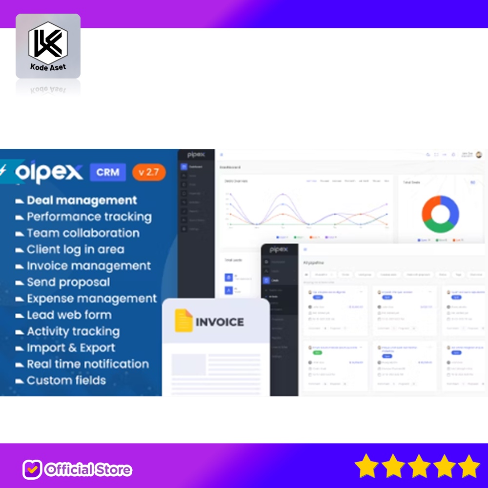 Jual SOURCE CODE APLIKASI PIPEX CRM BY KODEASET | Shopee Indonesia