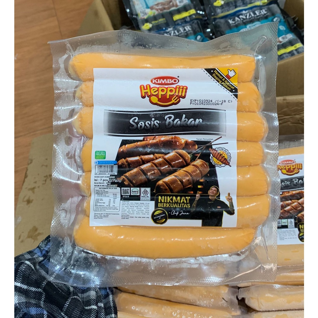 Jual Sosis Bakar Original merk Kimbo Frozen food | Shopee Indonesia