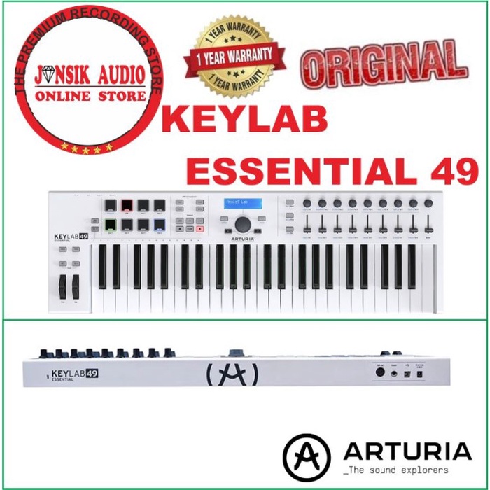 Jual Arturia KeyLab Essential 49 49-key Keyboard Controller - Hitam ...