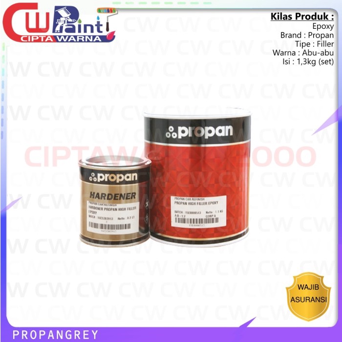 Jual High Filler Epoxy Grey Propan Cat Dasar Kendaraan 1,3 Liter Set ...