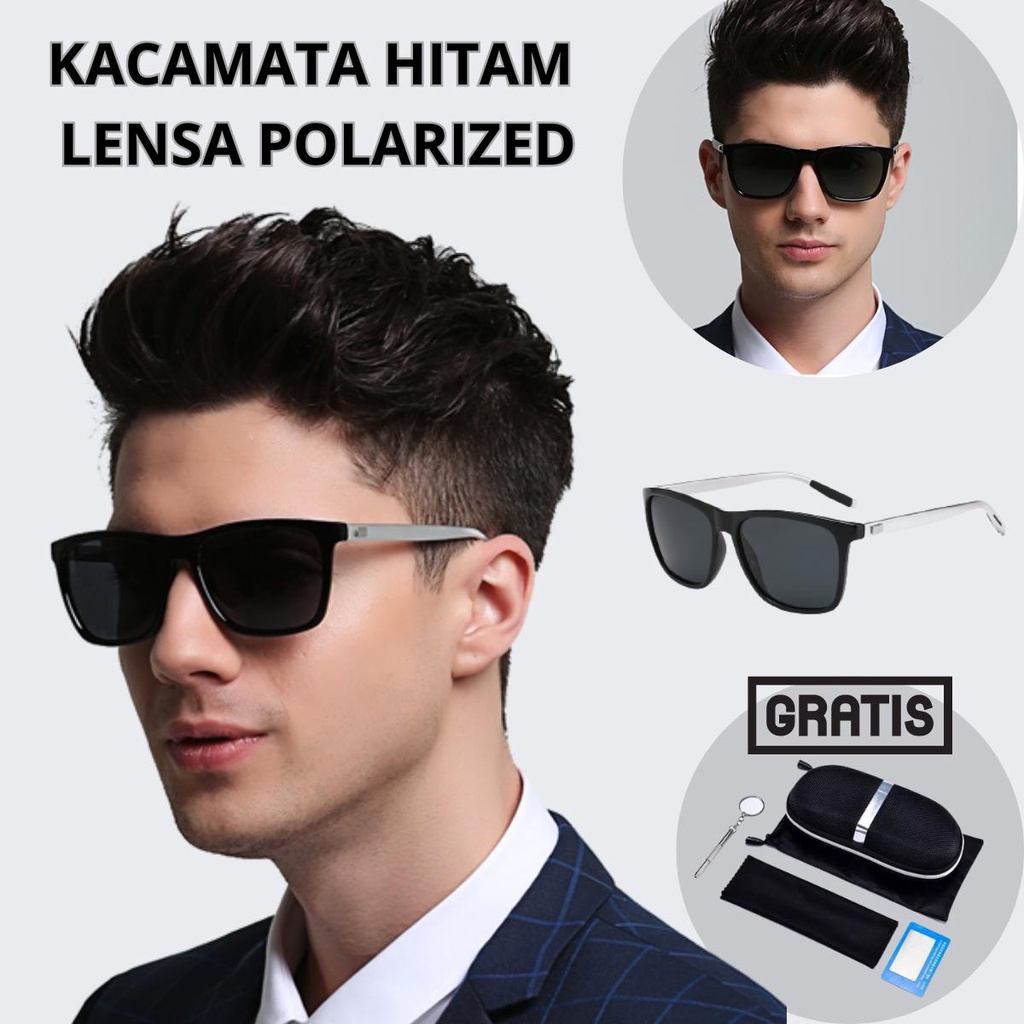 Jual Kacamata Polarized Original Anti Silau Siang Malam Pria Wanita Keren Anti UV Trendy ...