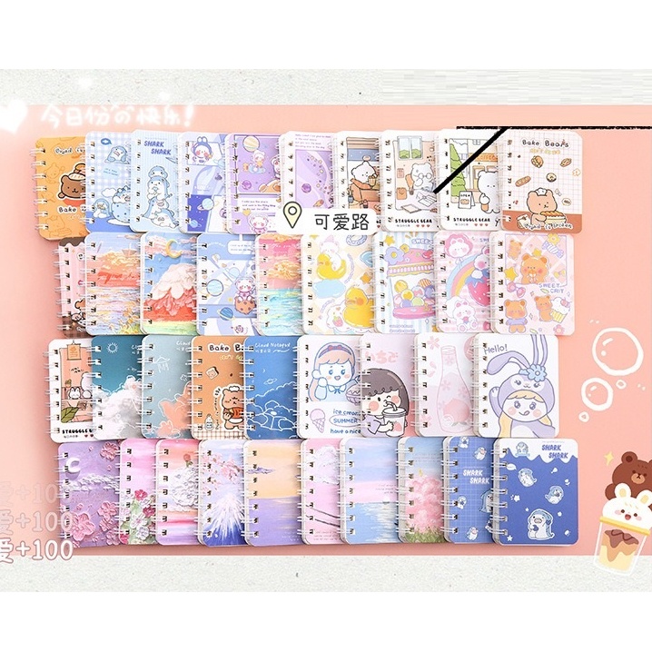 Jual 4pcs Notebook Mini A7 Buku Catatan Notepad Note Saku Stationery ...