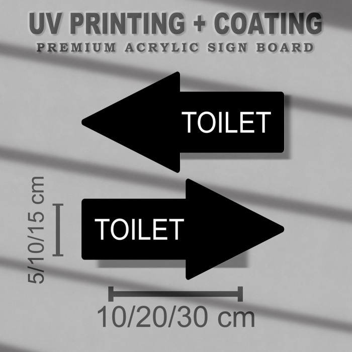 Jual Penunjuk Arah Toilet Akrilik - Tanda Sign Board Acrylic SAUV43 ...