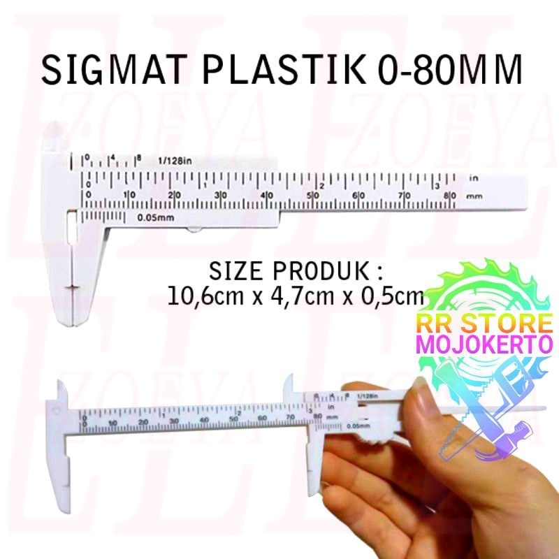 Jual Jangka Sorong Sigmat / Sketmat / Vernier Caliper Mini Plastik | Shopee Indonesia