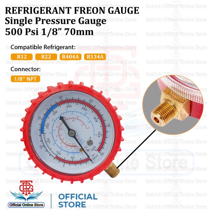 Jual Meteran Manifold Manometer Freon R22 R32 R134A R410A Pressure ...