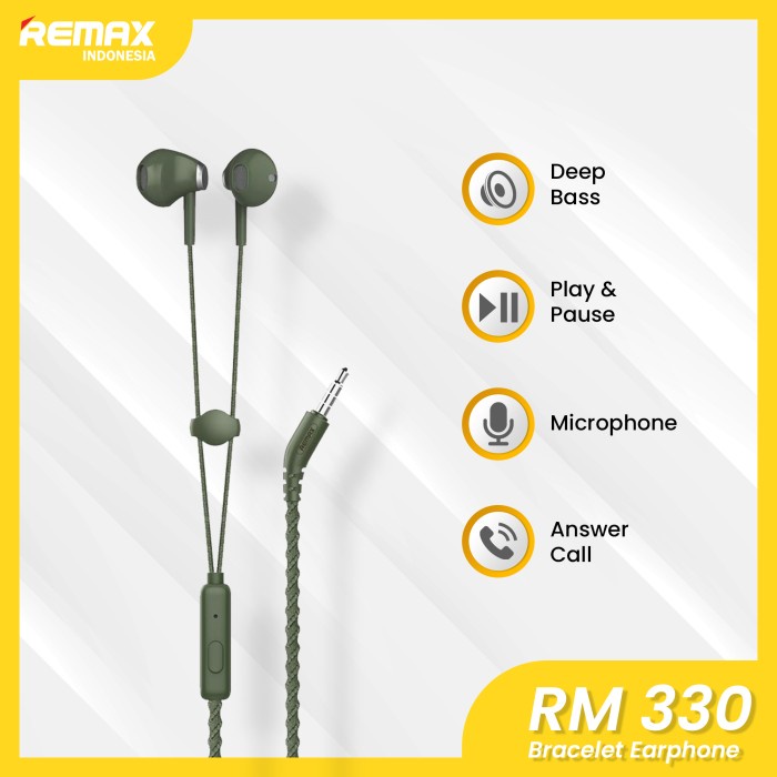 Jual Remax RM-330 Bracelet Earphone - BLACK | Shopee Indonesia