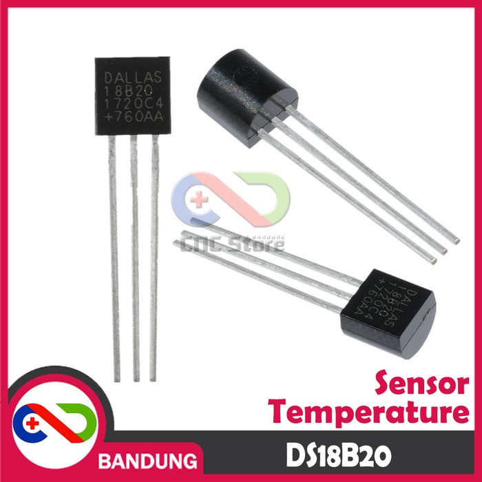 Jual DS18B20 TO-92 ONE WIRE TEMPERATURE SENSOR FOR ARDUINO UNO MEGA IC ...