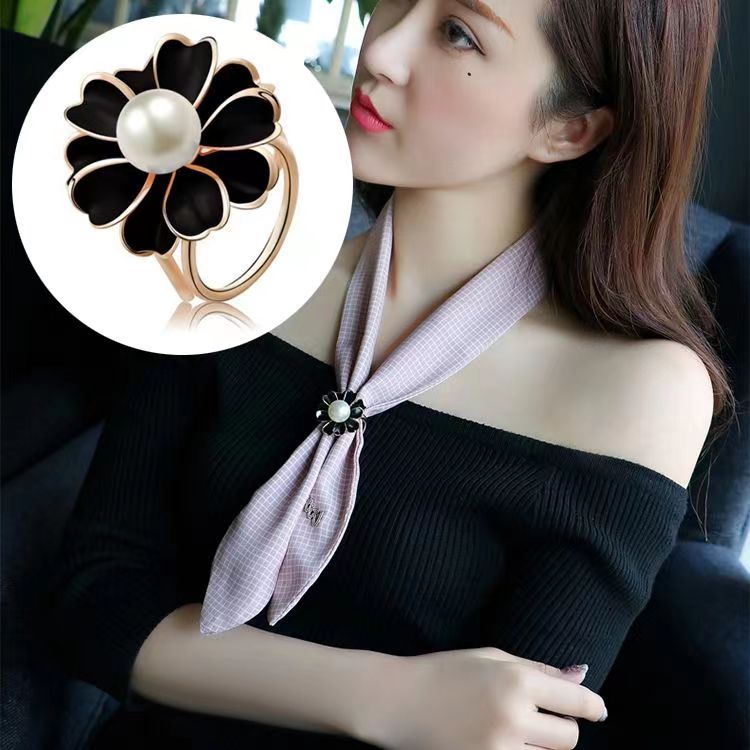 Jual Gesper Syal Kotak Kecil Wanita Korea/Bros Gesper Syal Bunga Muslim ...