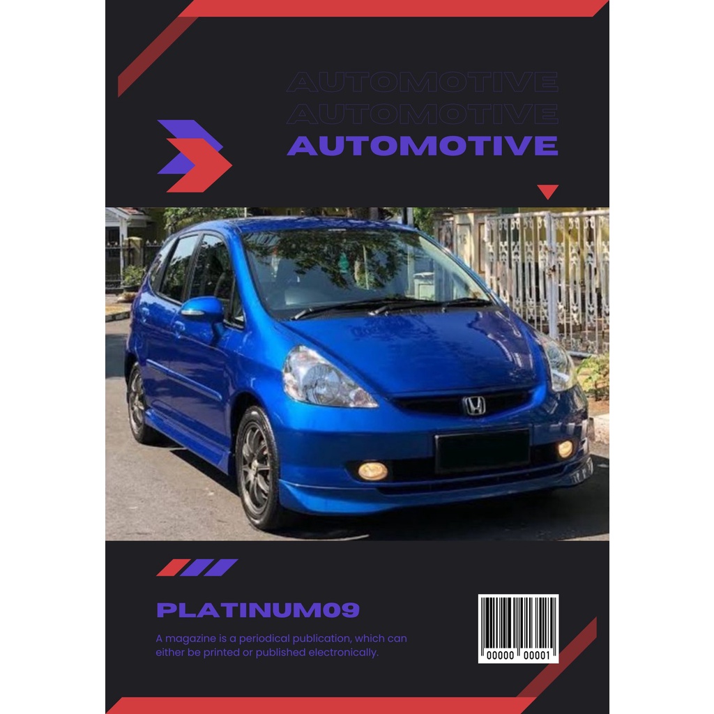 Jual Front lips bodykit add-on Honda Jazz vtec GD3 | Shopee Indonesia