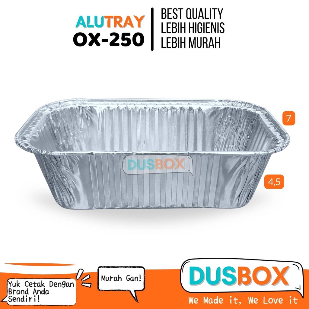 Jual Alumunium Tray OX-250 / Alumunium Cup OX-250 / Alumunium Foil Tray OX-250 / Alu Tray OX-250 ...