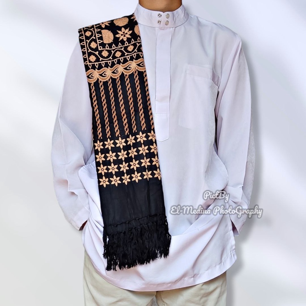 Jual sorban hitam batik Exclusive Sorban Rida Motif Batik sorban ...