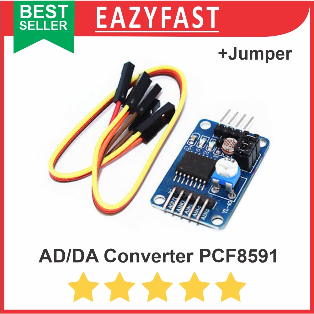 Jual PCF8591 AD DA ADC DAC Digital Analog Converter Module | Shopee ...