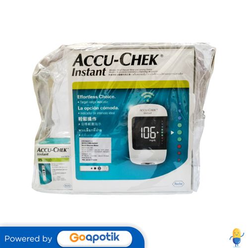 Jual Accu-Chek Instant Glucose Meter + Accu Chek Instant Strip Botol 25 ...
