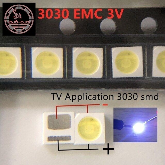 Jual 3030 3V EMC LED Backlight TV 1W Putih Cool White 3 Volt LCD Lextar ...