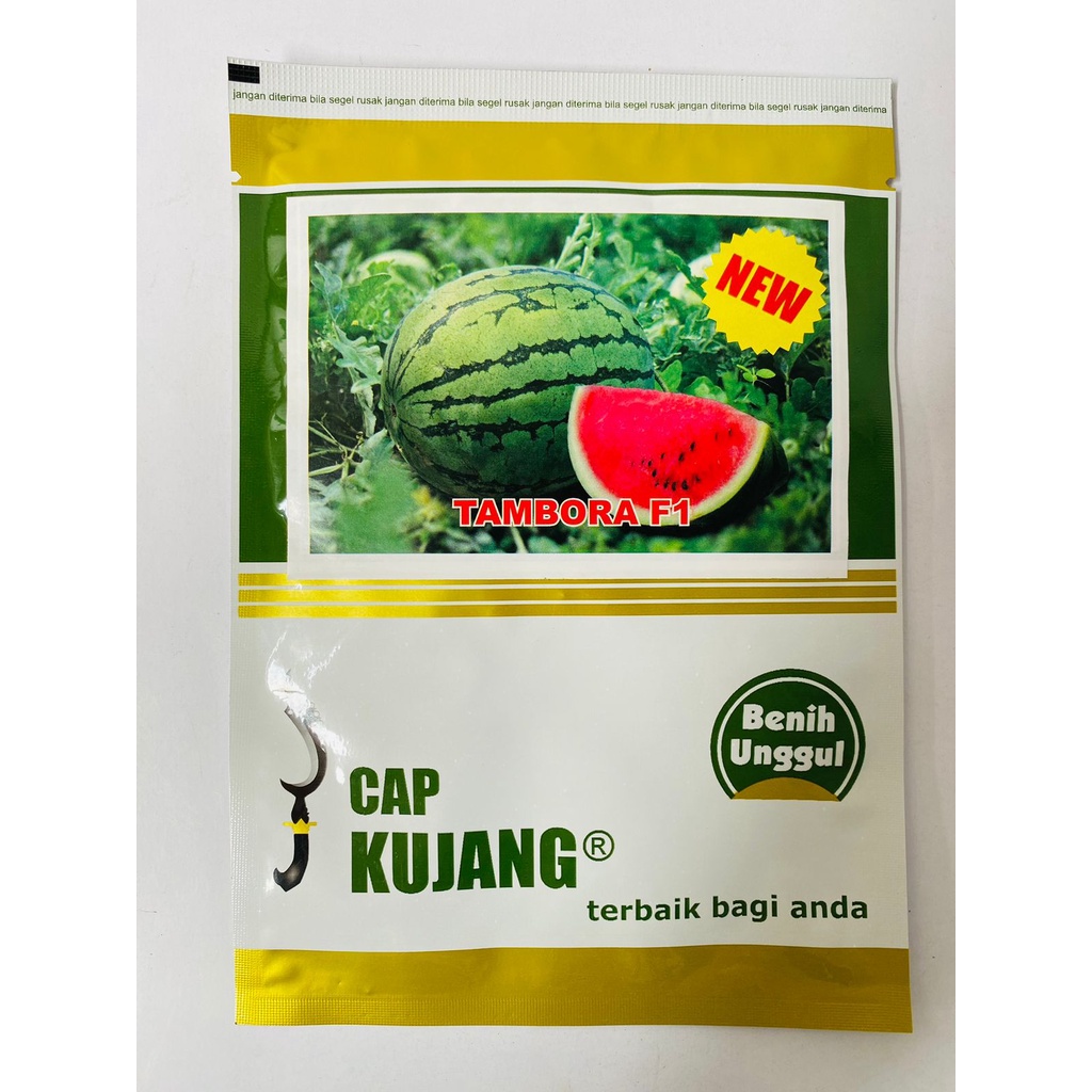 Jual Benih Semangka merah bulat NEW TAMBORA F1 isi 20gr dr Cap Kujang ...