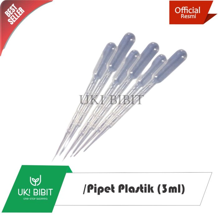 Jual ( 1 Pcs ) Pipet Plastik 3ml / Pipet Tetes Plastik / Pipet Tetes ...