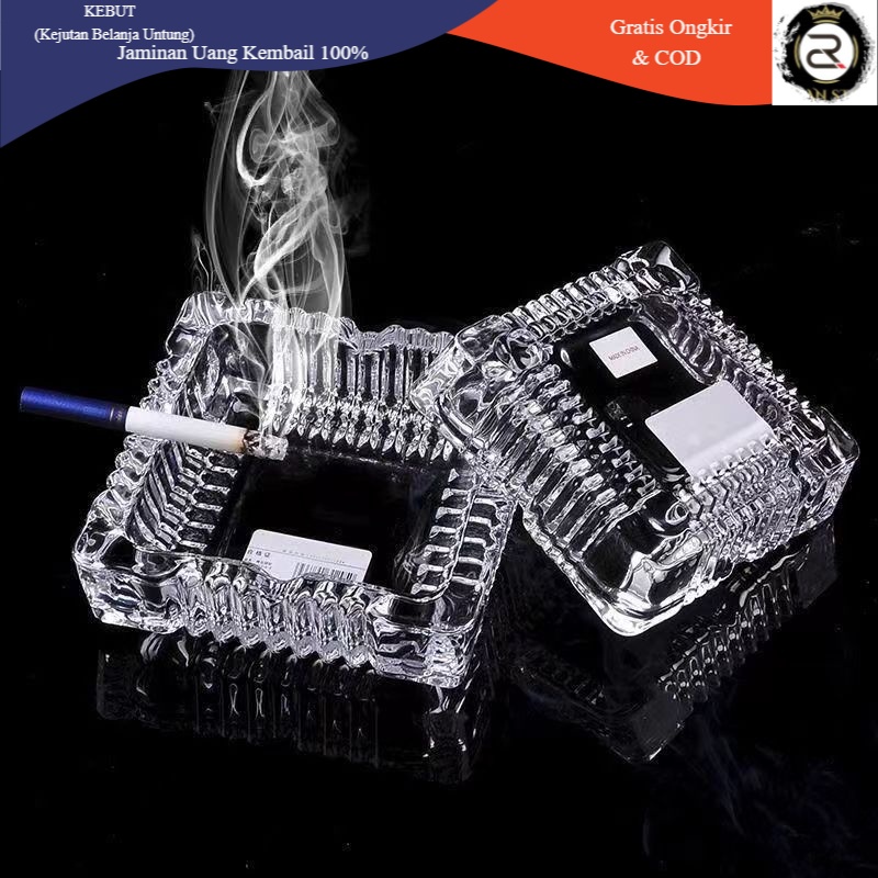 Jual Asbak Kaca Asbak Kristal/ Asbak/ Asbak Kaca tebal rokok / asbak ...