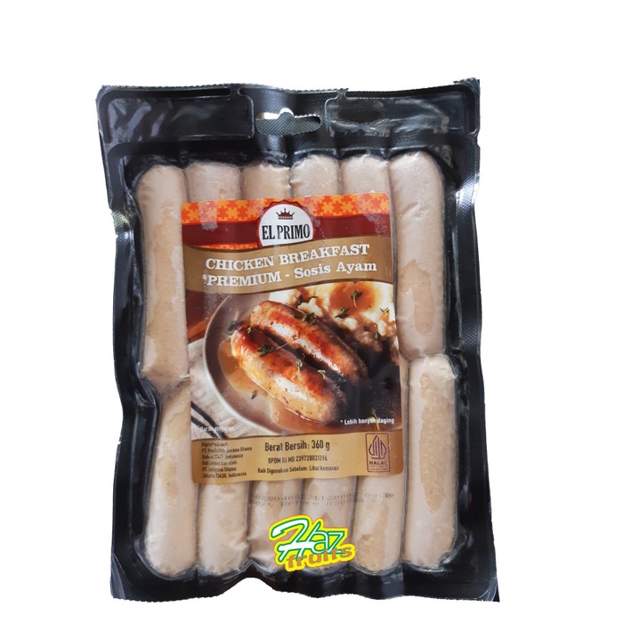 Jual Sosis El Primo Chicken Breakfast | Premium Sosis Ayam 360 gr ...