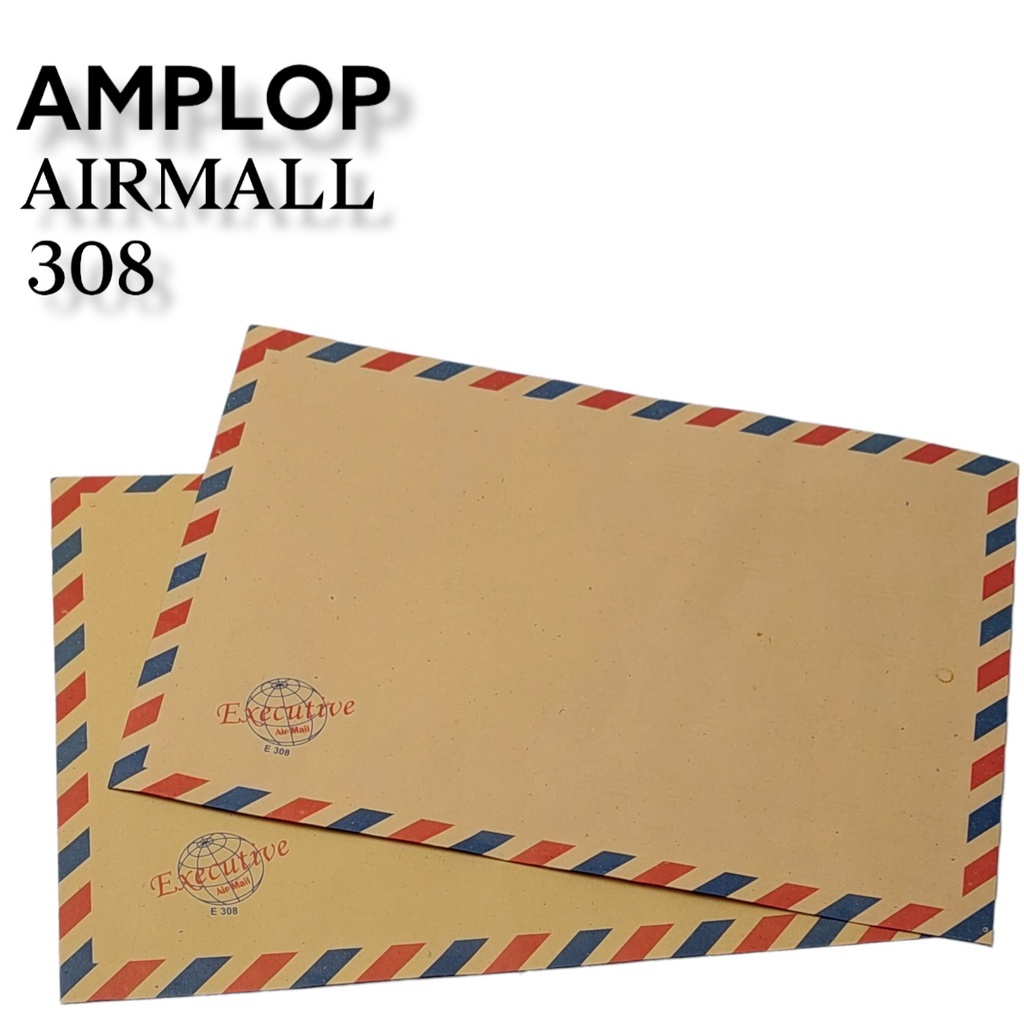 Jual (10pcs) Amplop 308 Air Mail Tali Executive | Shopee Indonesia