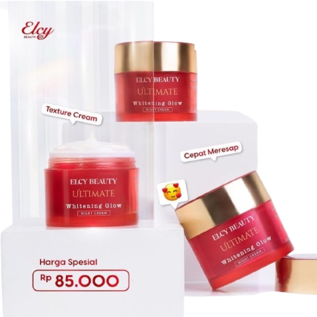 Jual Elcy Beauty Ultimate Whitening Glow Night Cream 10g | Shopee Indonesia