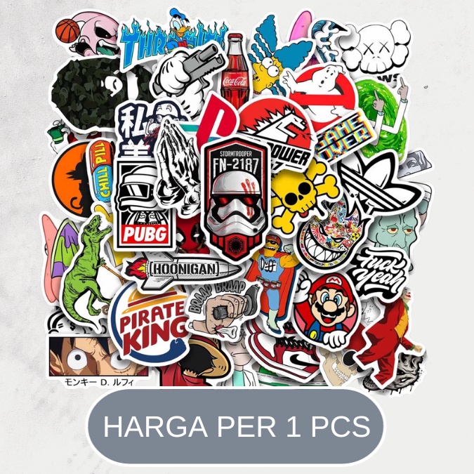 Jual Sticker Hypebeast 035 Random Per Pcs Harga per Pcs | Shopee Indonesia