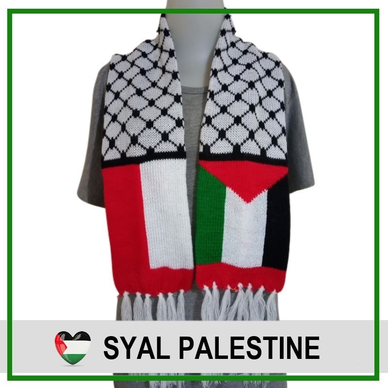 Jual Syal Rajut Palestina Premium - Syal Sorban Rajut Komputer Motif ...