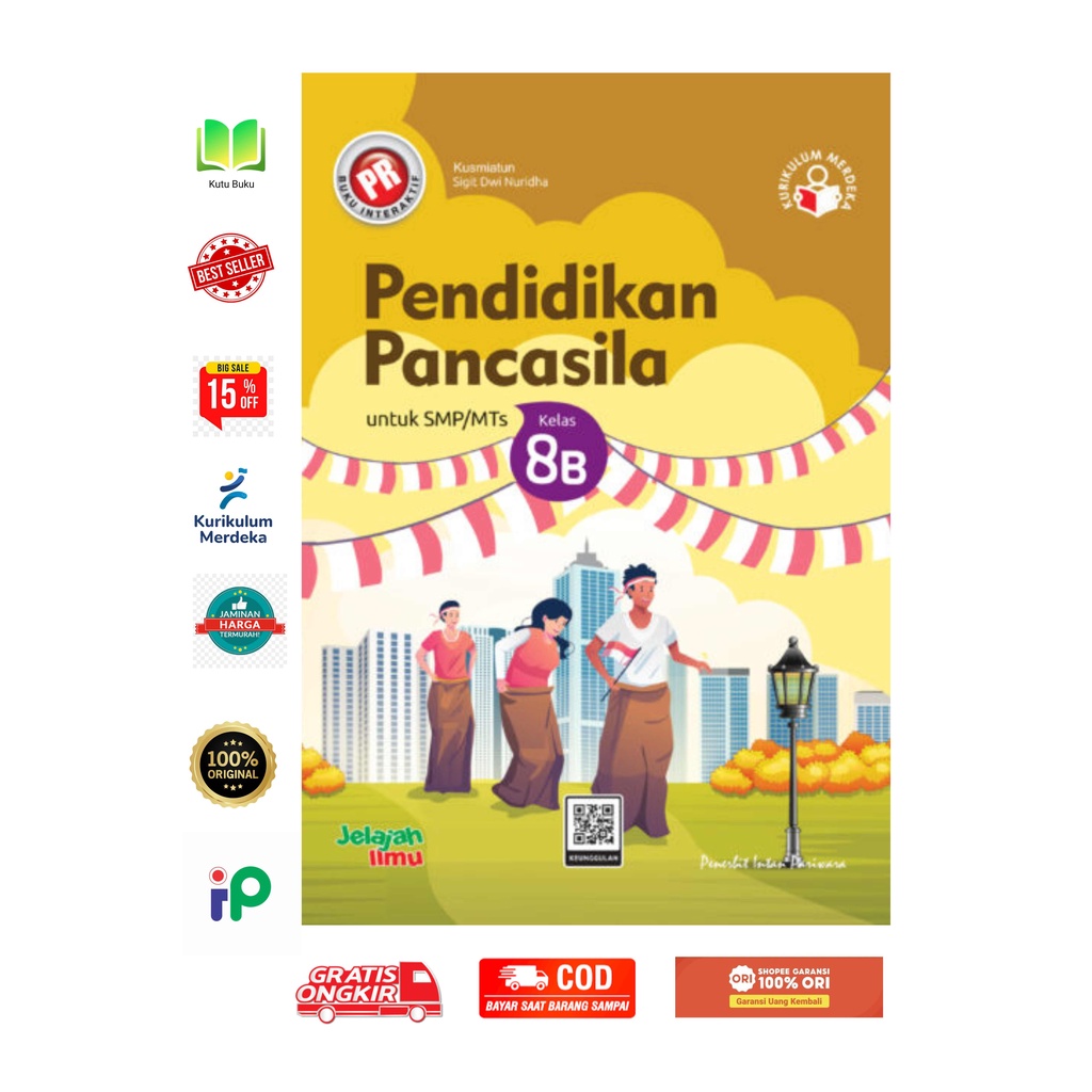Jual Buku PR/LKS interaktif PPKN SMP Kelas 8 Semester 2 Kurikulum Merdeka Tahun 2024 TERBARU ...