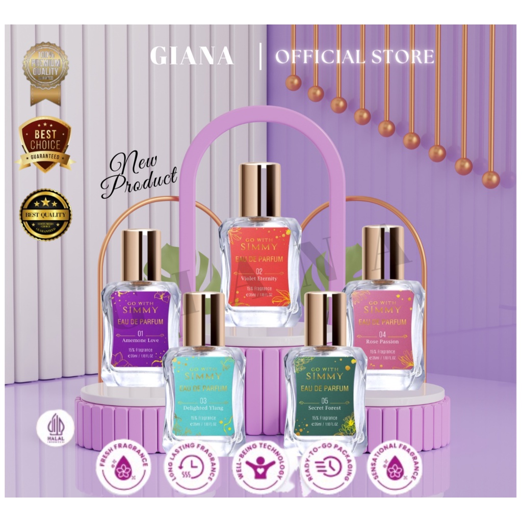 Jual GIA Go With SIMMY Parfume All New Varian Eau De Perfume EDP 35ml ...