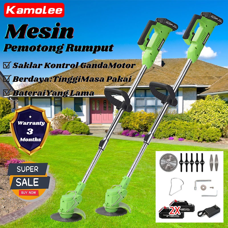 Jual Kamolee Mesin Potong Rumput Baterai 24V Mesin Potong Rumput ...