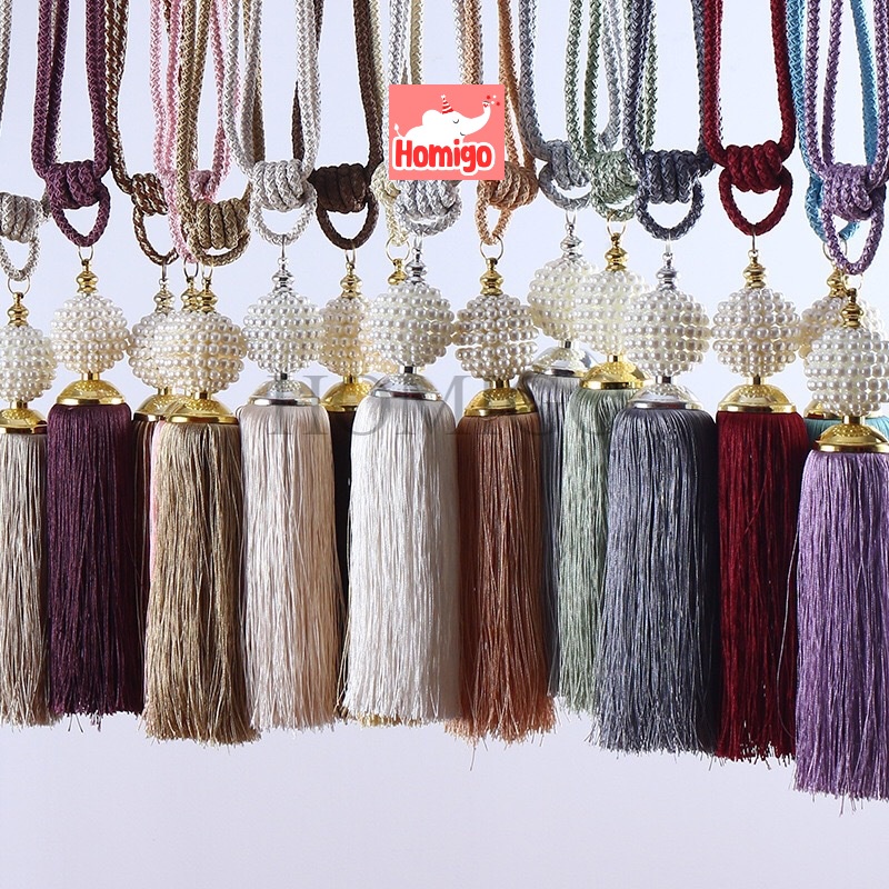 Jual Homigo Tasel Gorden Mutiara Rumbai Cantik Elegan Mewah Tali Gorden ...